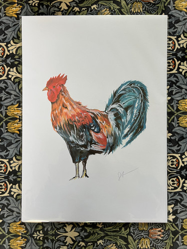 Cockerel Print | Sophie April Mann