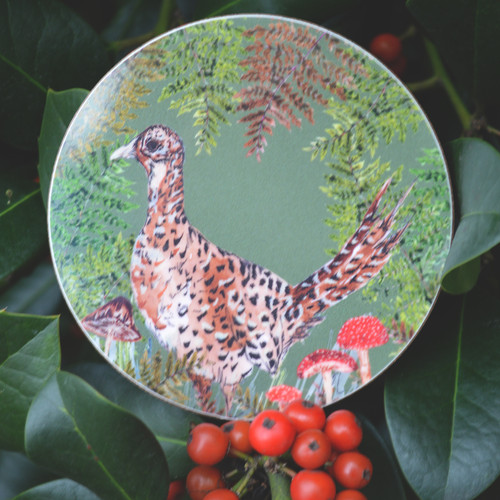 Hen Pheasant Coaster | Sophie April Mann