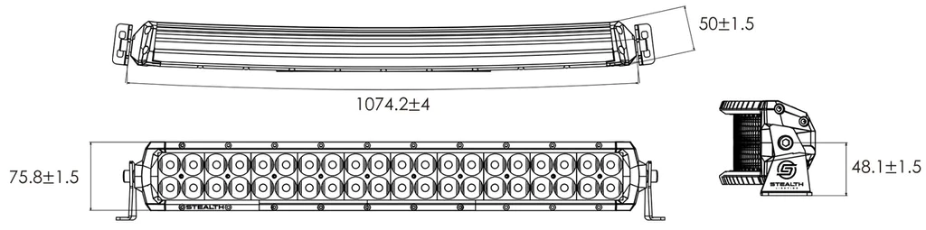 40" Curved LED Light Bar | Formula Tech