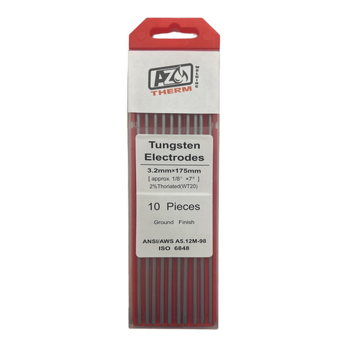 Red Tig Welding Tungsten Electrodes - 2% Thoriated (WT20) | Azotherm ...