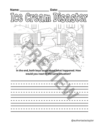 Writing Prompts - Ice Cream Disaster | Tasia C. Taylor