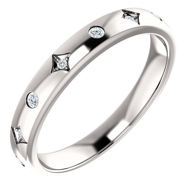 Flush Set Diamond Band | blueriverdiamonds
