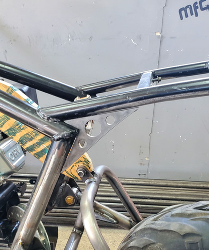 Megamoto 212 /coleman rb200/b200 seat gusset. | Metal Fabcreations