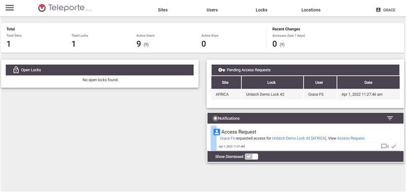 New Sera4 Teleporte Dashboard Upgrade