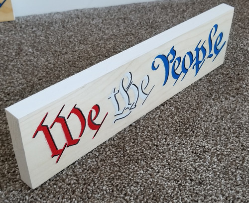 WE THE PEOPLE Wooden Sign | website