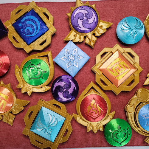 Genshin Impact Vision; Liyue Sumeru Mondstadt Inazuma; anemo, electro ...