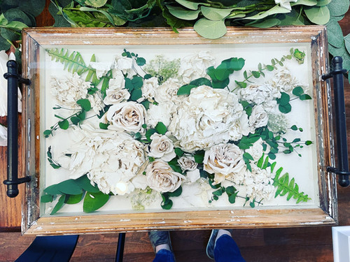 Large Resin Wood Tray | donttossthebouquet