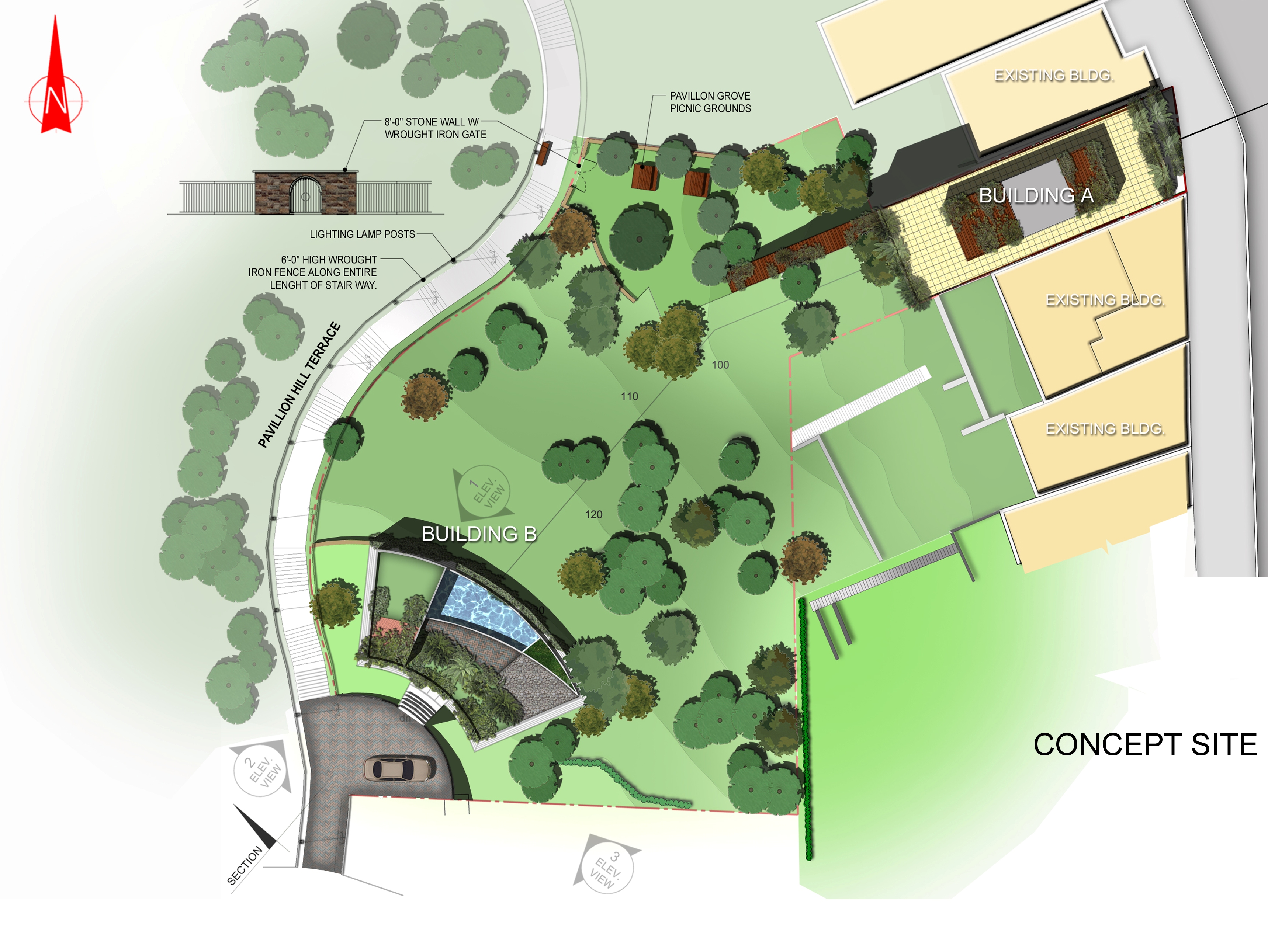 Mixed Use Hilltop Project | vb-architects