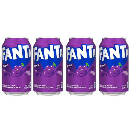 Fanta Grape – 12 fl oz (Pack of 4) | Missionary Package