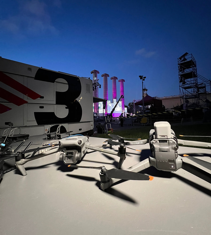 Incorporar un dron en un programa de TV en directo