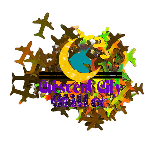 Gold Holographic Airplanes(Shapes) - CGS061 | Throw Dat