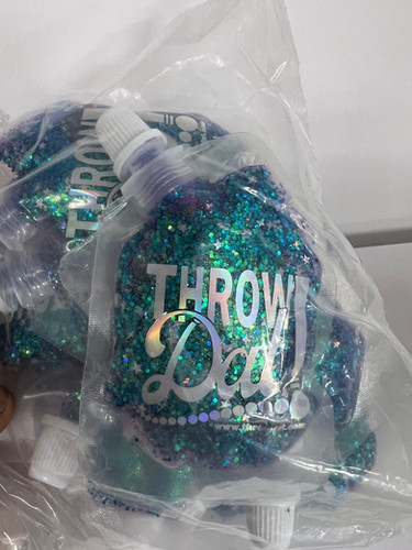 Body Glitter - Turquoise, Purple & Silver Stars Colors (12 Packs Per Order) | Throw Dat