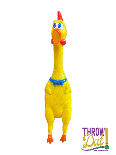 24" Tall Rubber Screaming Chicken! (1 Piece) | Throw Dat
