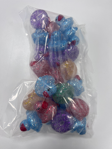 Mixed Glitter Mini Rubber Ducks (24 pieces) | Throw Dat