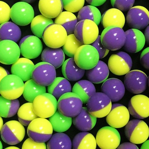 Mardi Gras Bouncy Balls - 144 Pieces per order | Throw Dat