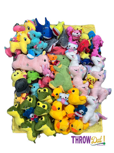 48 Piece Assorted Bag of 5"-16" Plush | Throw Dat