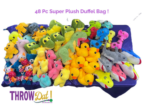 48 Piece Assorted Bag of 5"-16" Plush | Throw Dat