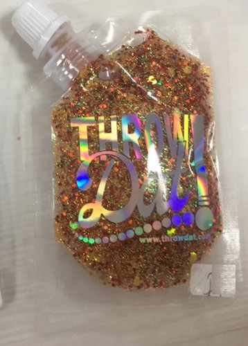 Body Glitter - Red Orange & Gold (FIRE) Colors (12 Packs Per Order) | Throw Dat