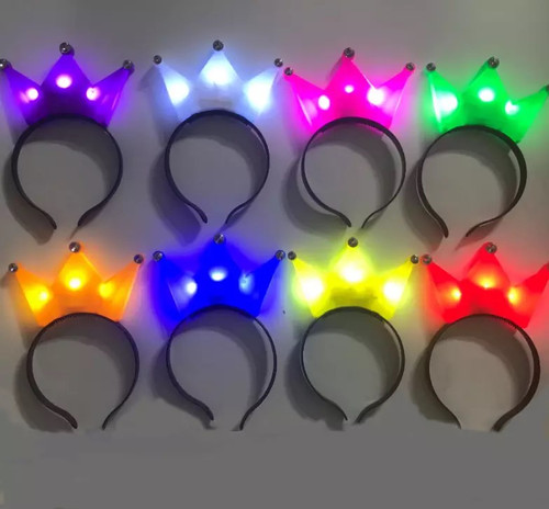 LED Crown Headband (12 Pieces) | Throw Dat