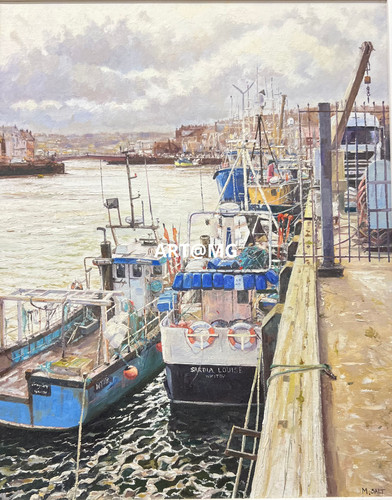 The Catch Is In by Michael Salt RSBA RSMA | mardleybury-gallery