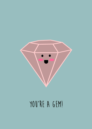 Smiley Gem | somegoodpaperco