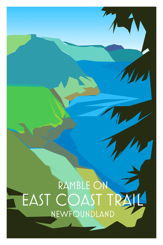 Ramble On - East Coast Trail - Newfoundland - Art Poster | somegoodpaperco