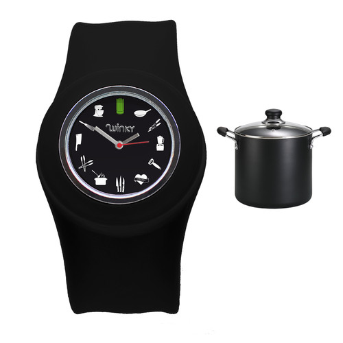 Iconic Chef (Black) Slap Watch | winkydesigns