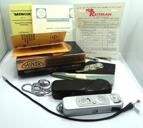 THE SPY CAMERA - MINOX Mini Camera B with Built in Exposure Meter, All ...
