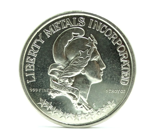 1974 PROVO UTAH -LIBERTY METALS INC 999 1 OZ Fine Silver Eagle Coin ...