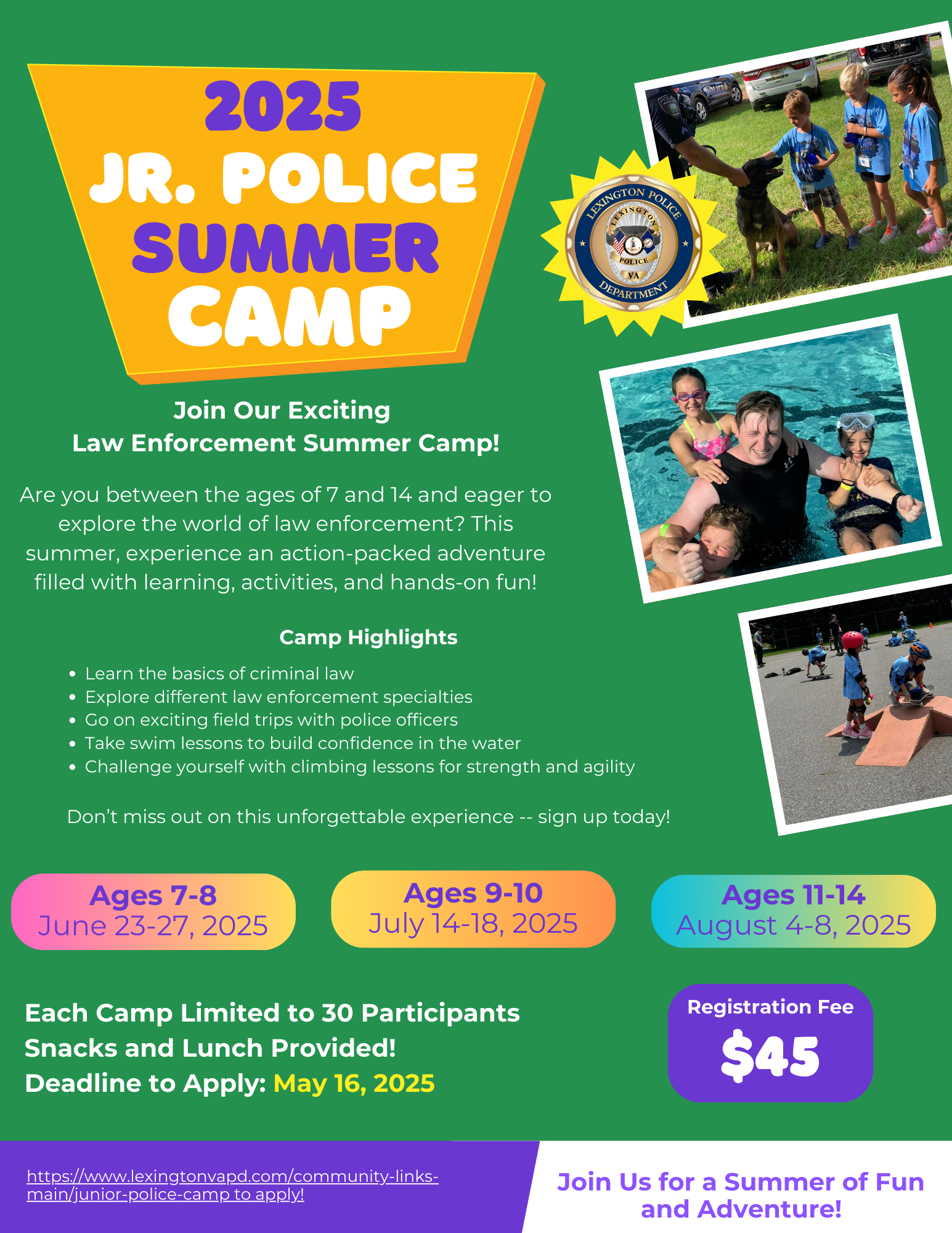 Junior Police Camp