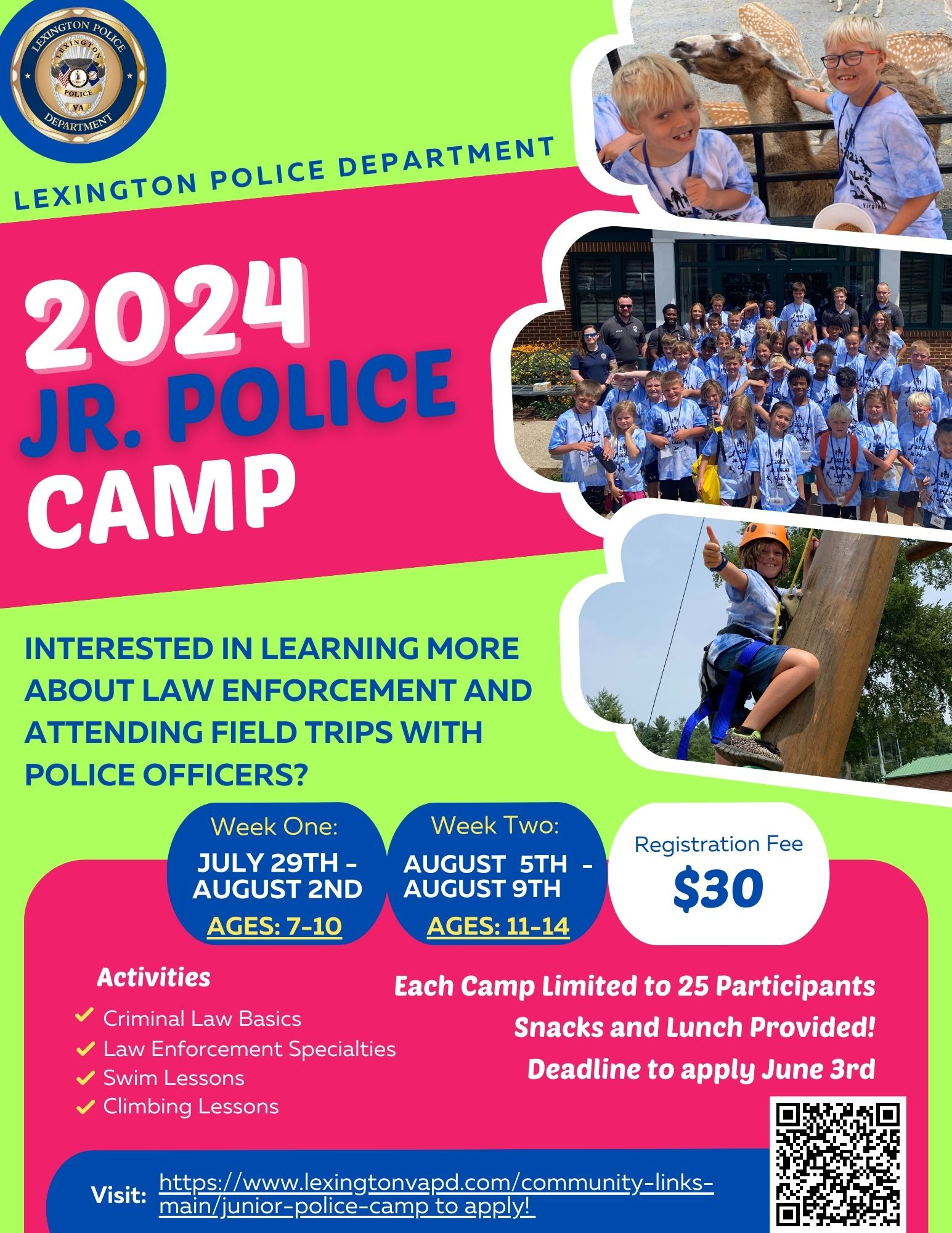 Junior Police Camp