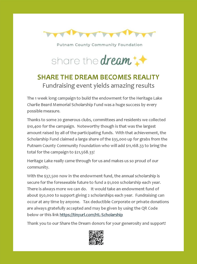 HL Charlie Beard Memorial Scholarship Fund Share the Dream Campaign a ...