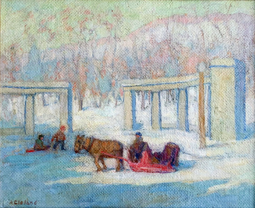Alberta Cleland (Canadian, 1876-1960) 'Roddick Gates McGill' painting ...