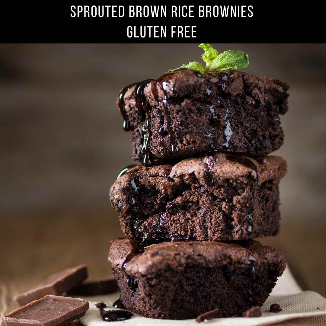 Sprouted Brown Rice Flour Brownies