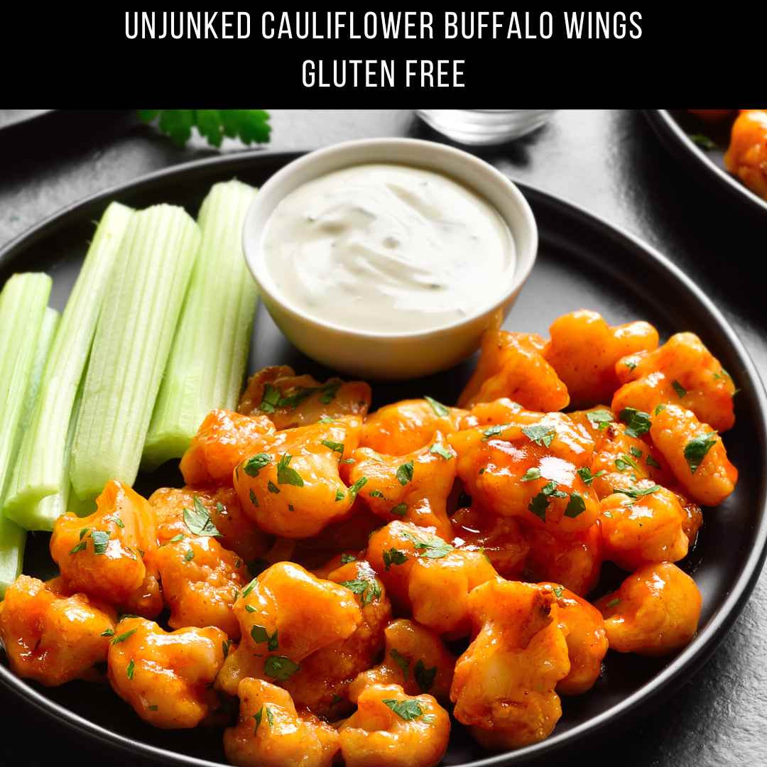 Sprouted Brown Rice Cauliflower Buffalo Wings