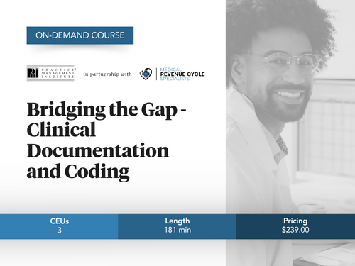 Bridging the Gap - Clinical Documentation and Coding | MRCS