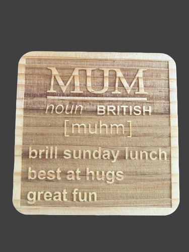 Mum coaster | Hand Made Tail