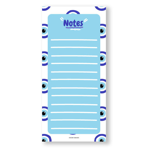 Evil eye notepad | Colourcharades