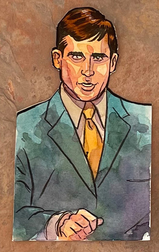 Bruce Almighty 9 - Watercolor & Ink Cutout | SSavaArt