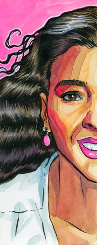 Irene Cara Watercolor Painting | SSavaArt