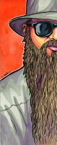 ZZ Top Watercolor Painting | SSavaArt