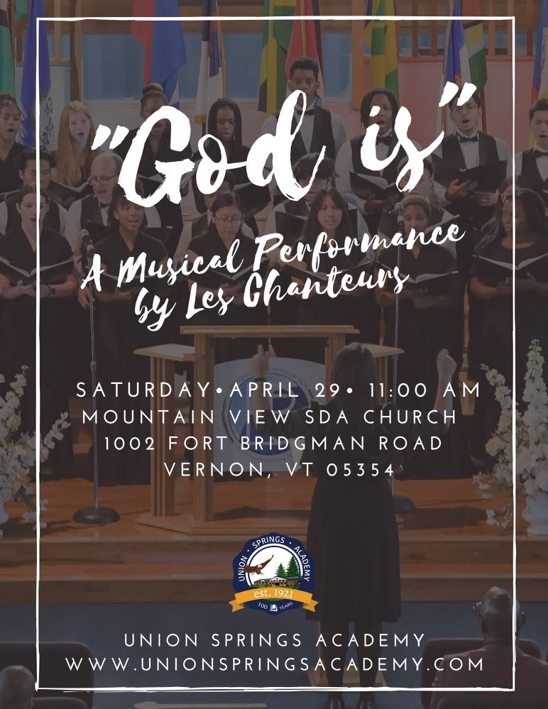 "God is" Union Springs Academy | Mountain View SDA