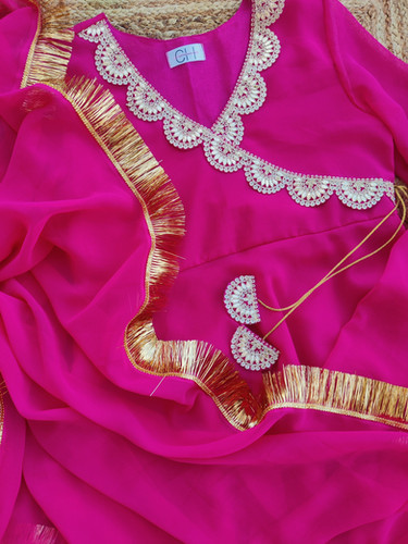 KariGari - Pink Suit Set | Cotton Hues