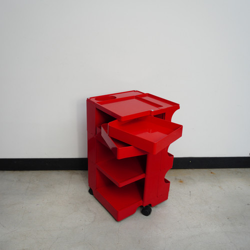 Bieffeplast "Boby" red rolling trolley, Joe COLOMBO - 1970s | Vintage ...