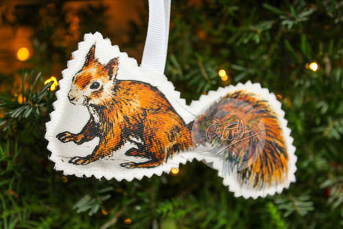 Red Squirrel Tail Christmas Tree Decoration | Gemma Keith Designs