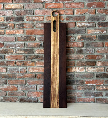 Roasted Ash and Zebra Wood Serving Board | Rustic Simplicity