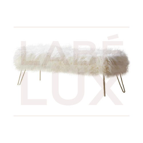 Labelux Fur Long Ottoman | Lábelux Rentals
