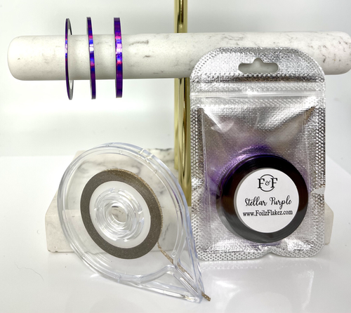 Stellar Purple Striping tape | Foilz & Flakez