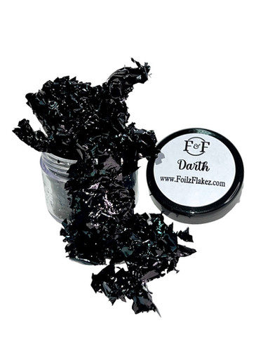 Darth - Black Foil Flake -Larger cut | Foilz & Flakez