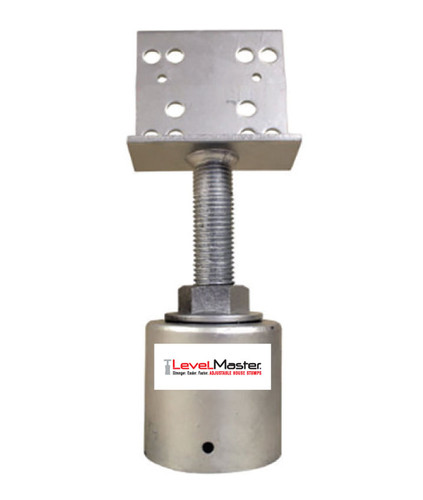 Screw on Round Pile Top - Vertical Plate Large | Levelmaster NZ